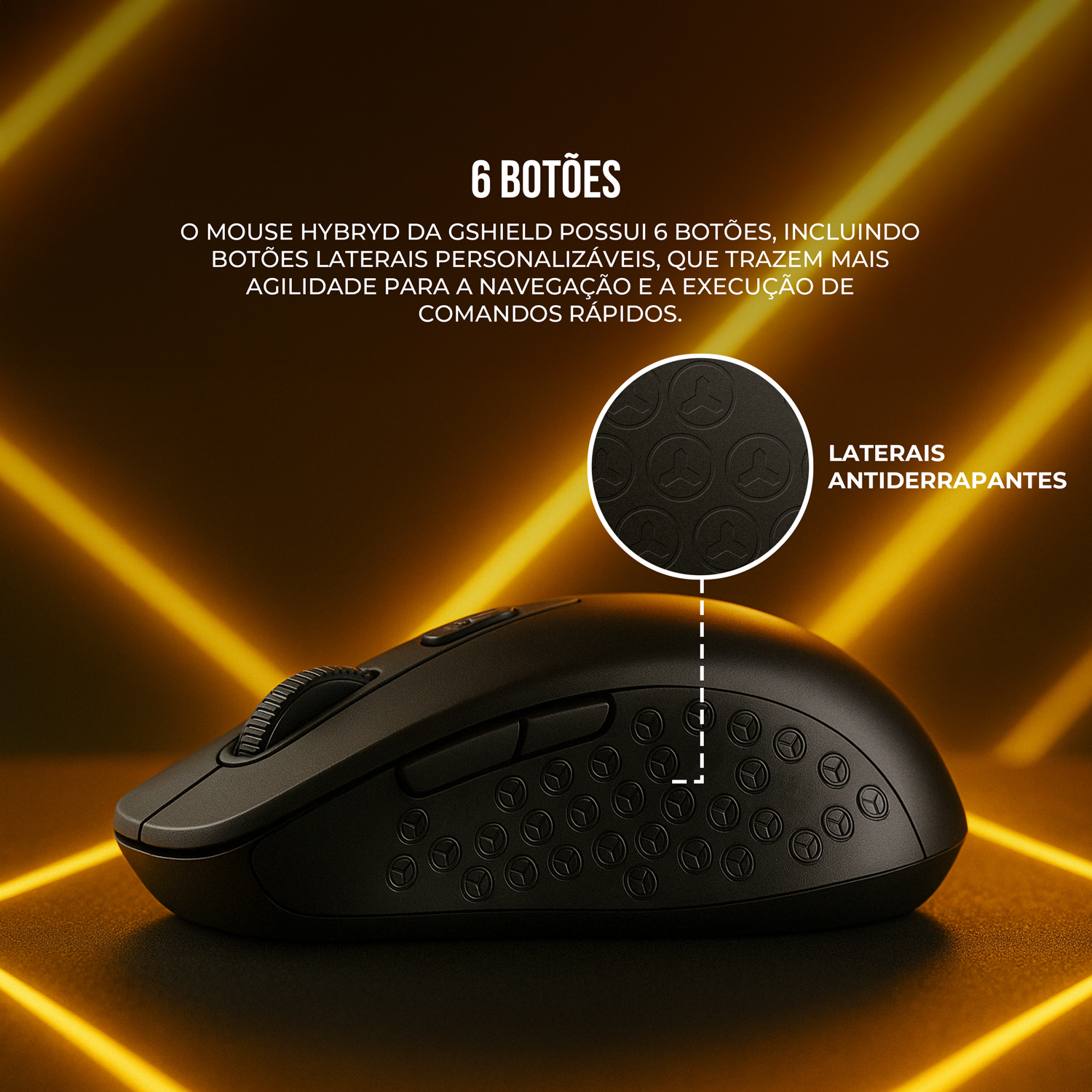 Mouse sem Fio USB-A com Adaptador Tipo C - Hybrid - Gshield - Atacado ...