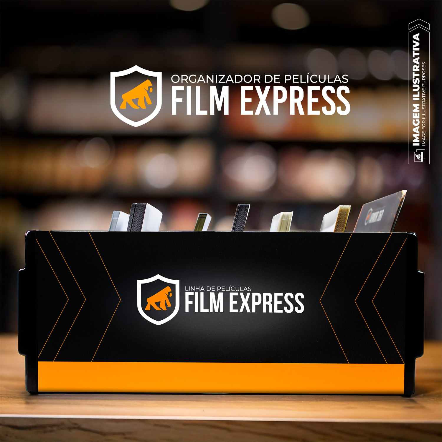 Organizador de Películas Film Express - Gshield - Atacado Gorila Shield ...