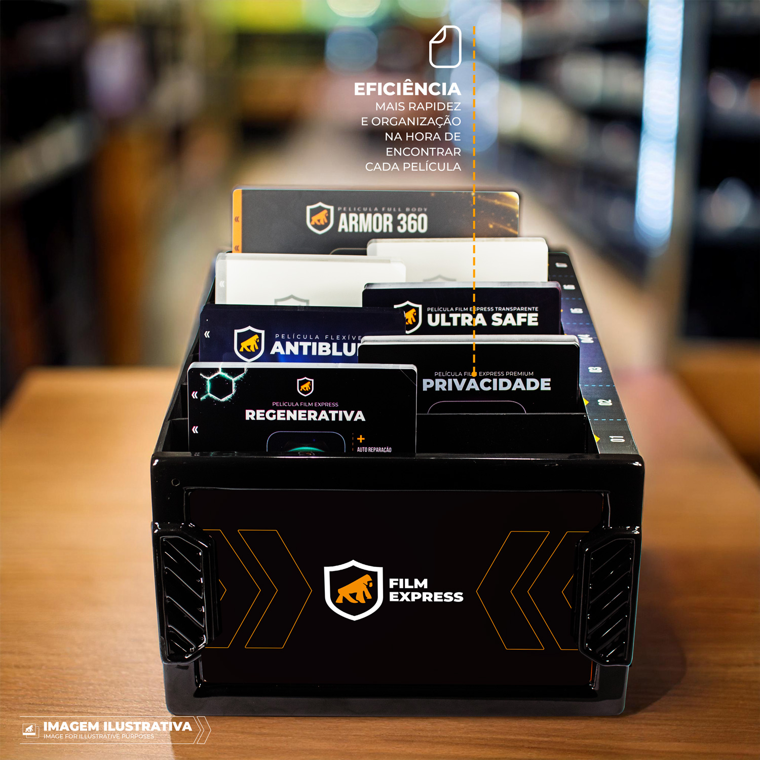 Organizador de Películas Film Express - Gshield - Atacado Gorila Shield ...