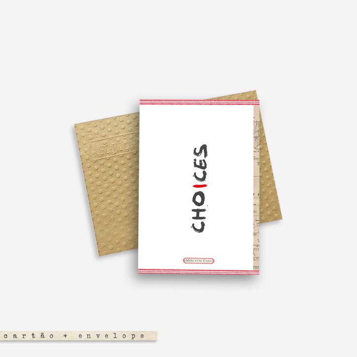 Cartão Envelope - Bad choices - Mercatto Casa