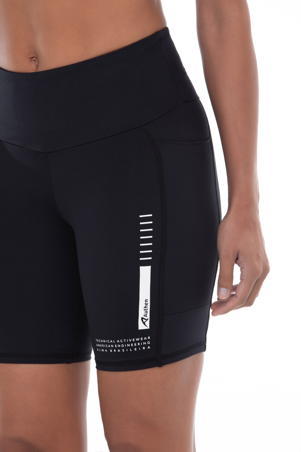 Bermuda Signature Samba 18 cm Preto - Gurias na Corrida - As melhores ...