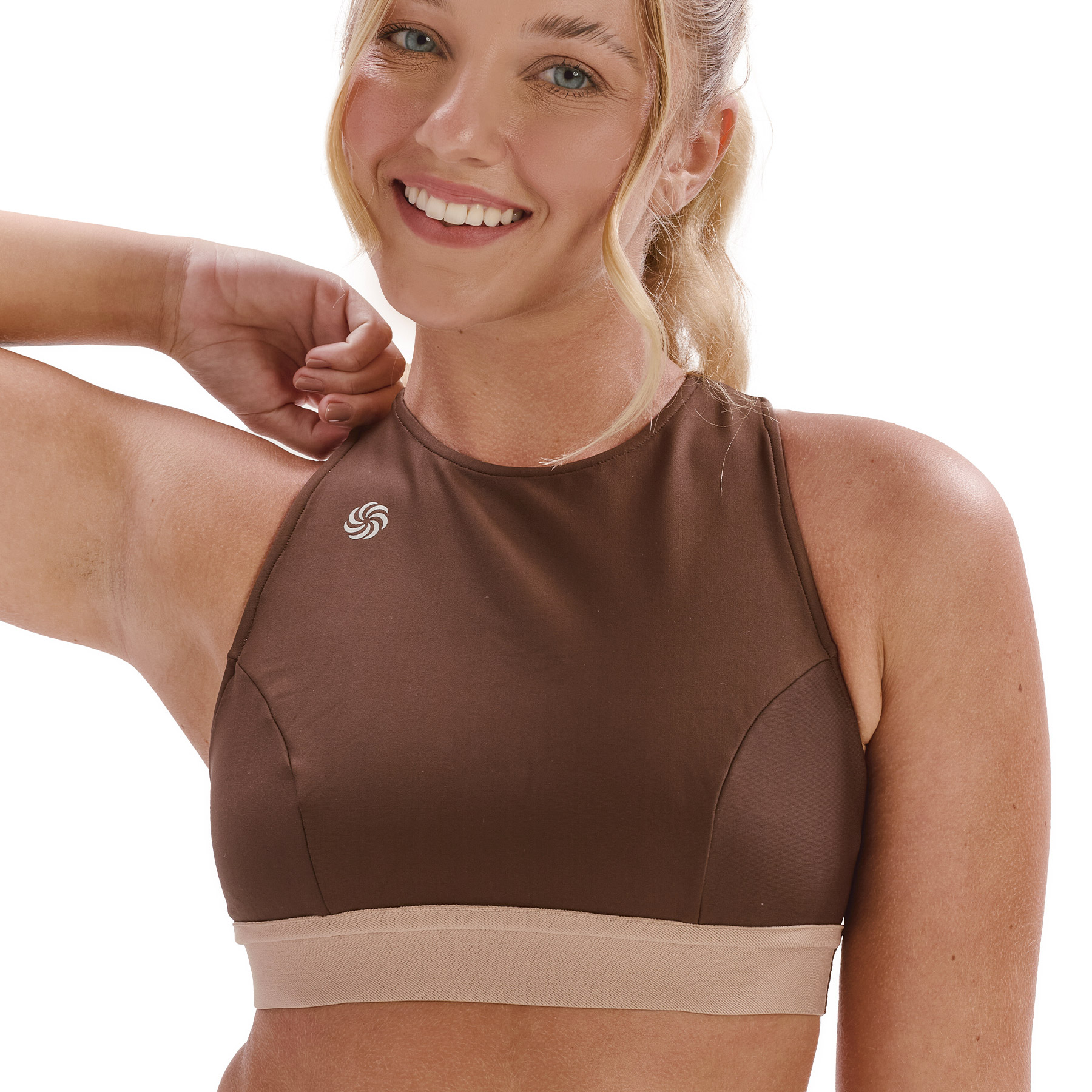 Top La Vie Cropped Dupla Face Total Emana Café e Nude - Gurias na Corrida - As melhores Roupas ...