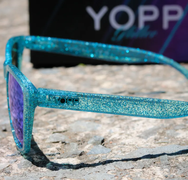 Óculos de Sol Yopp Polarizado Uv400 Glitter Azul - Gurias na Corrida ...