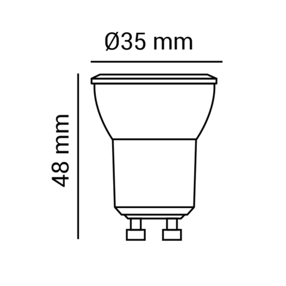 Lampada Led Mini Dicroica Dimerizavel MR11 3,5W 2700K Bivolt - Shopping dos Lustres