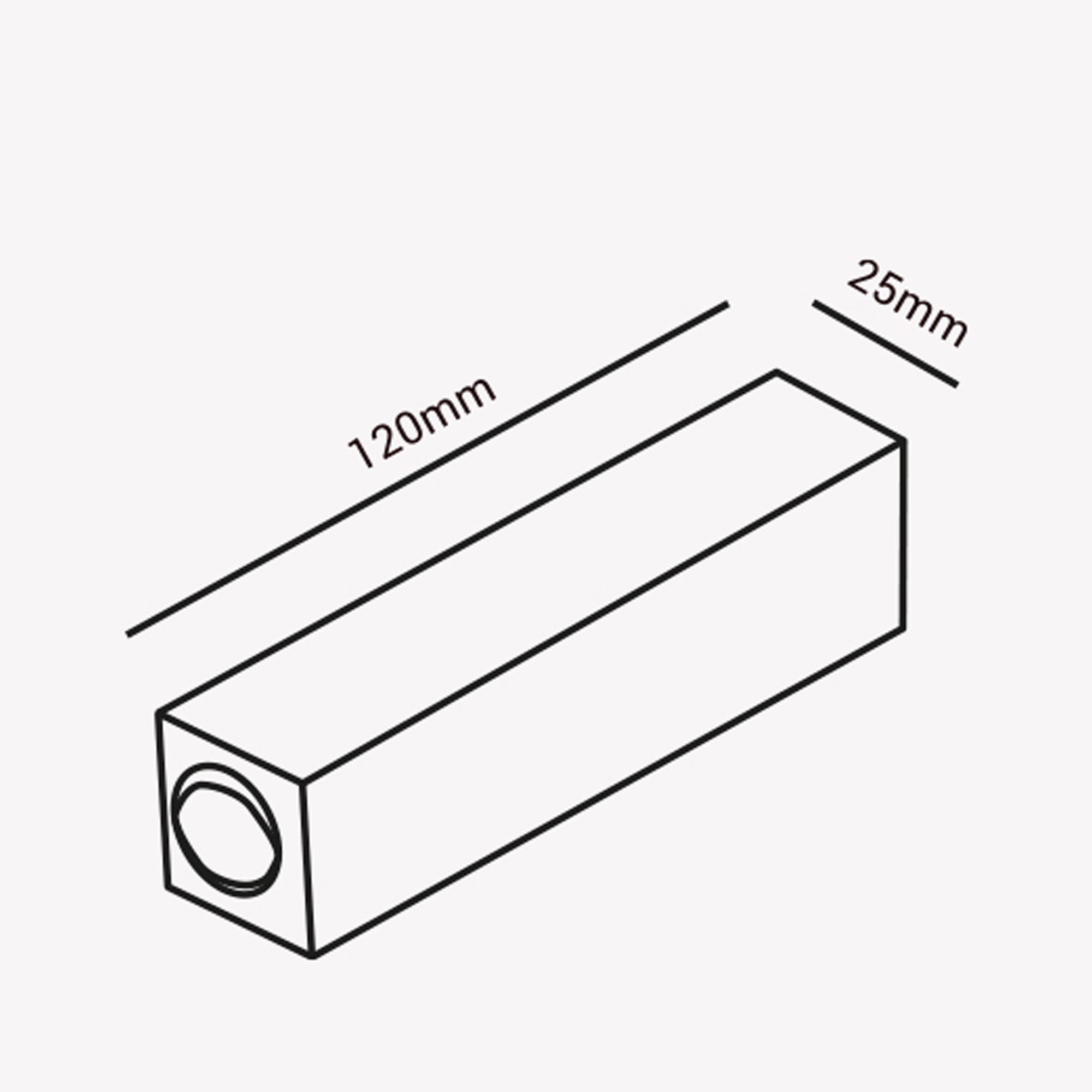 Arandela HM Minima 86503 Preta 12x2cm com Led Integrado 6W 3000k IP65 Bivolt - Shopping dos Lustres