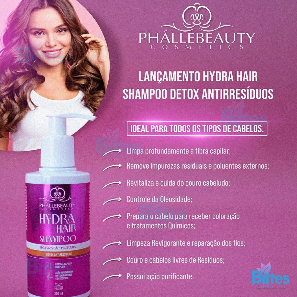 KIT HYDRA HAIR PHÁLLEBEAUTY PROGRESSIVA DE CHUVEIRO SEM FORMOL - Bittes ...
