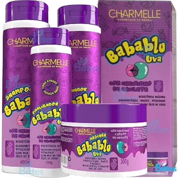 10 KIT BABABLU UVA CHARMELLE COSMÉTICOS COM CHEIRINHO ATACADO - Bittes ...
