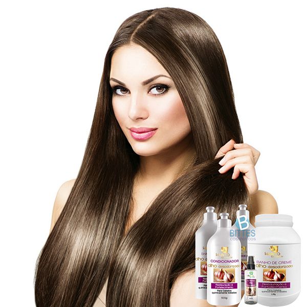 Comprar Kit Alho Desodorizado Hábito para Cabelo Quimicamente Tratado ...