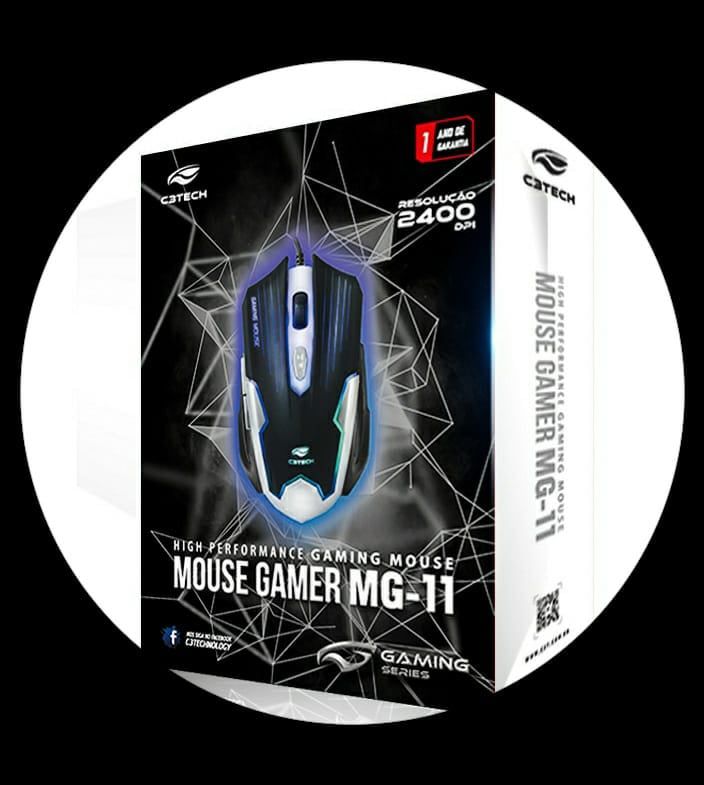 Mouse Gamer USB 2400 Dpi C3Tech MG-11 BSI LED Multicolor - Rei dos ...