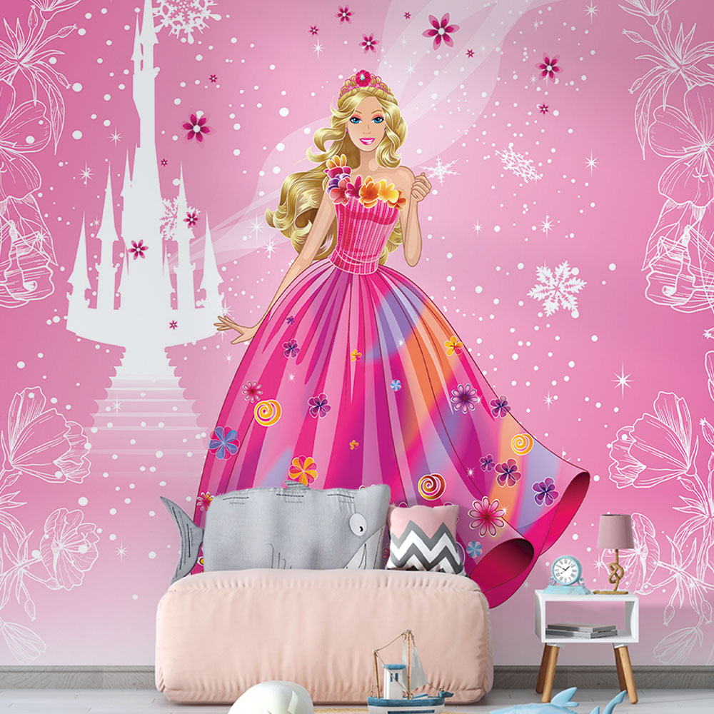 Papel de Parede infantil Barbie AL 2 - Alô Papers