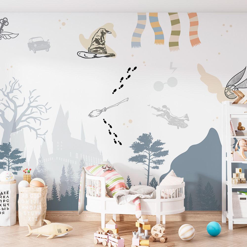 Papel de parede Infantil Harry Potter Mundo Bruxo - Alô Papers
