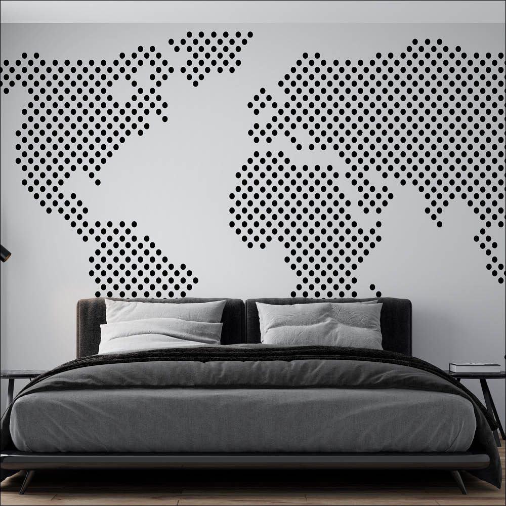 Papel de Parede Mapa mundi em Bolinhas | AloPapers.com.br - Alô Papers
