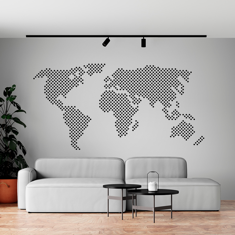 Papel de Parede Mapa mundi em Bolinhas | AloPapers.com.br - Alô Papers