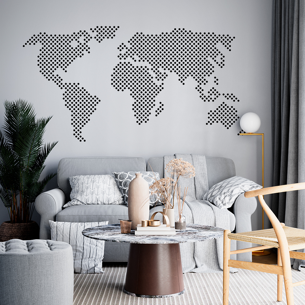 Papel de Parede Mapa mundi em Bolinhas | AloPapers.com.br - Alô Papers