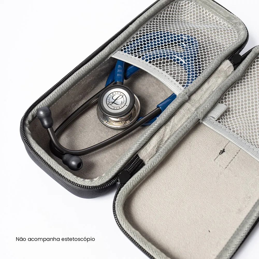 Estojo Case para Estetoscópio | Stetho Case Cinza - DMS Loja Médica