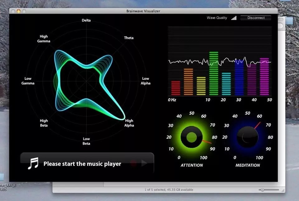 Novo Kit Aparelho Neurofeedback Brainlink SE Sensor De Ondas Cerebrais ...