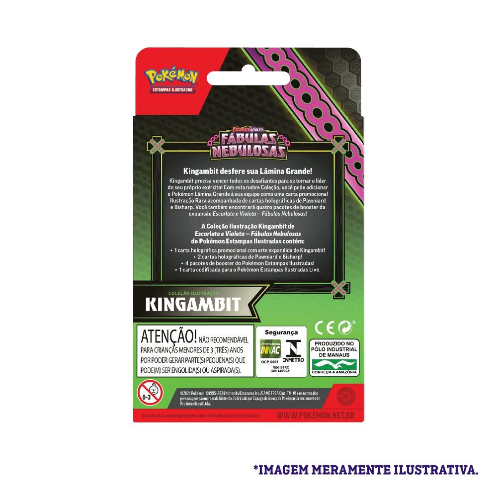 Card Pokémon EV6.5 Coleção Ilustração Kingambit - LOJA GAMEUP