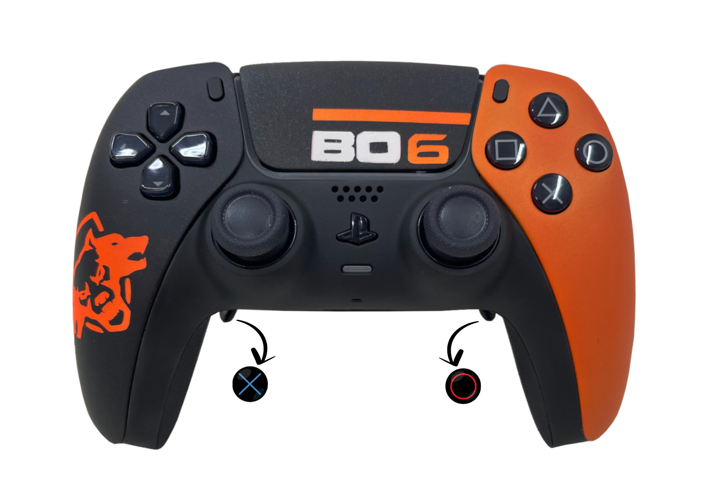 PS5 Controle Performance COD BO6 com Grip e Click de Mouse (R2/L2 ...