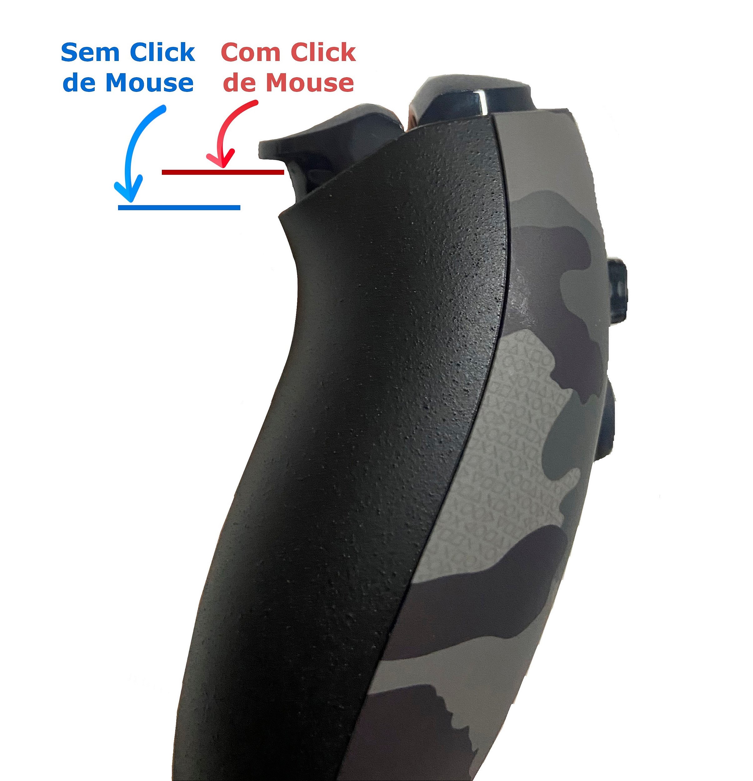 PS5 Controle Elite Warzone com Grip e Click de Mouse (R2/L2) - LOJA GAMEUP