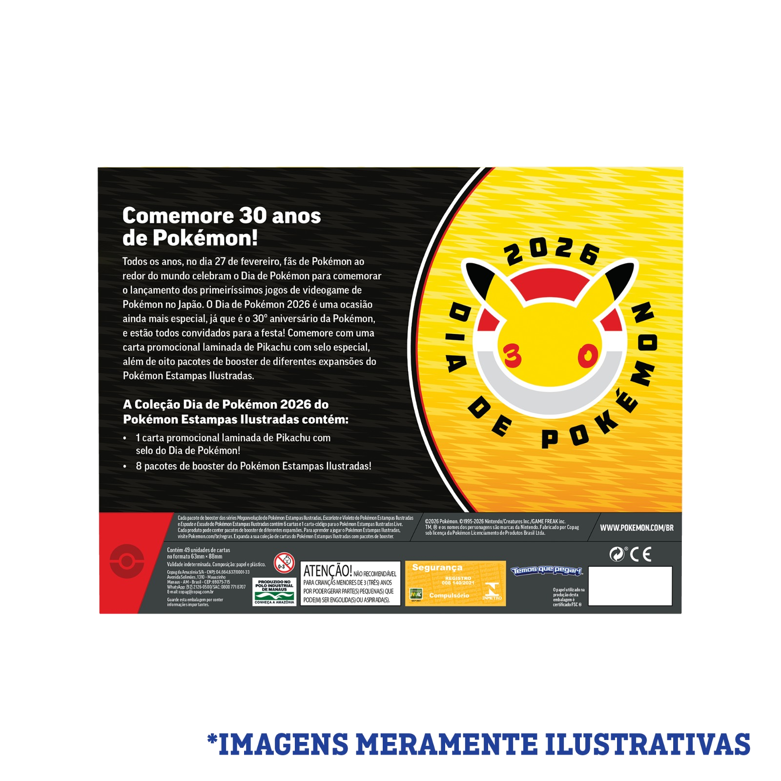 Card Pokémon Box Dia de Pokémon 2026 - LOJA GAMEUP