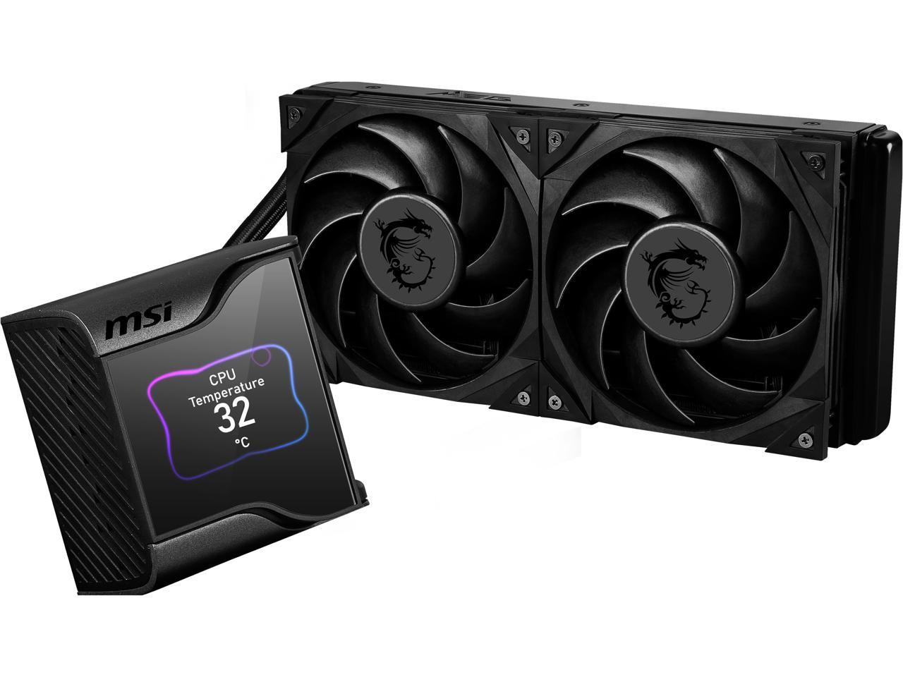Hydro Cooler MSI MEG Core Liquid S280 AIO Liquid IPS Display - Peças ...