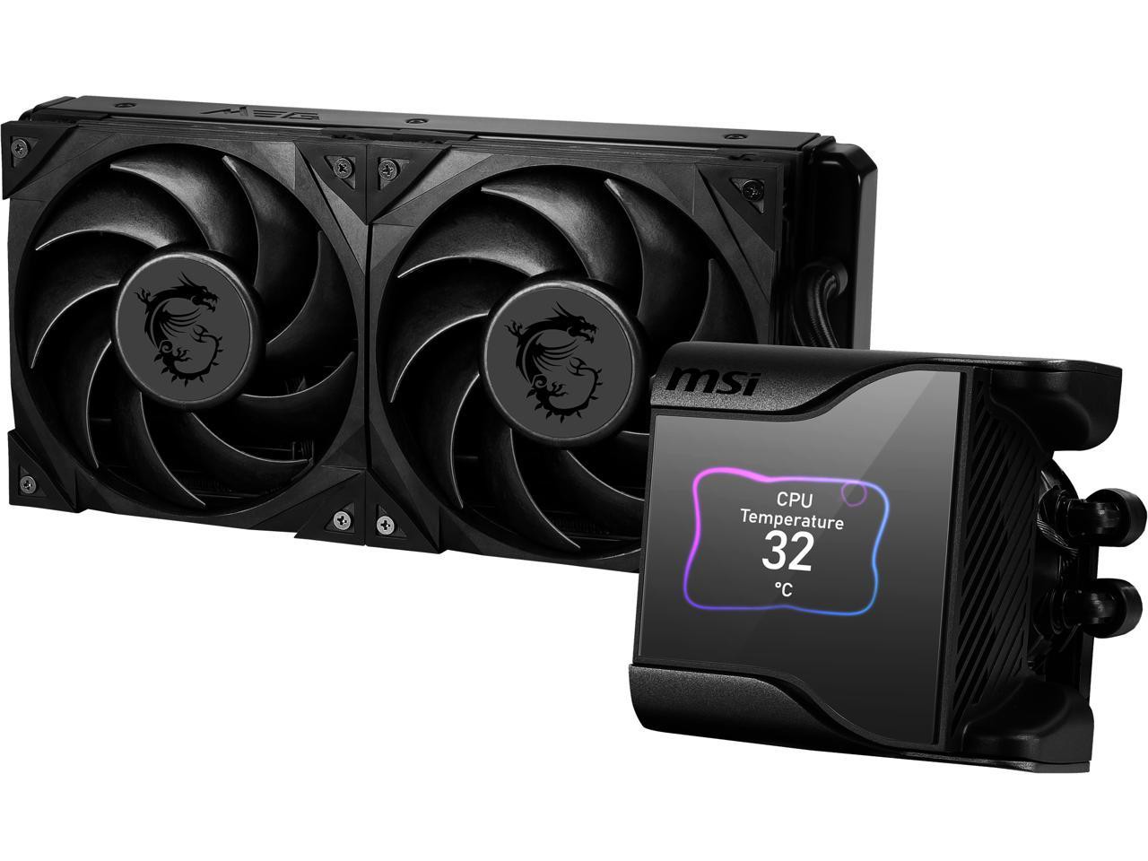 Hydro Cooler MSI MEG Core Liquid S280 AIO Liquid IPS Display - Peças ...