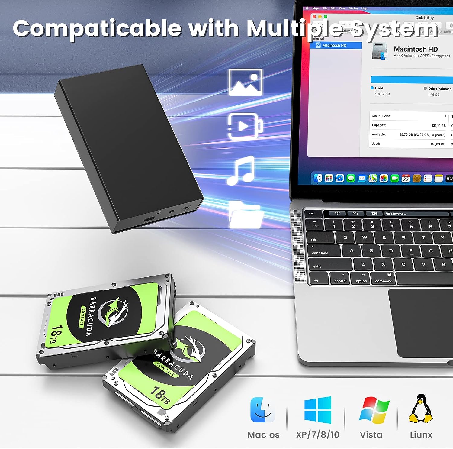 Enclosure Aiwo SAS to USB 3.0 SAS Hard Drive Adapter Reader Converter ...