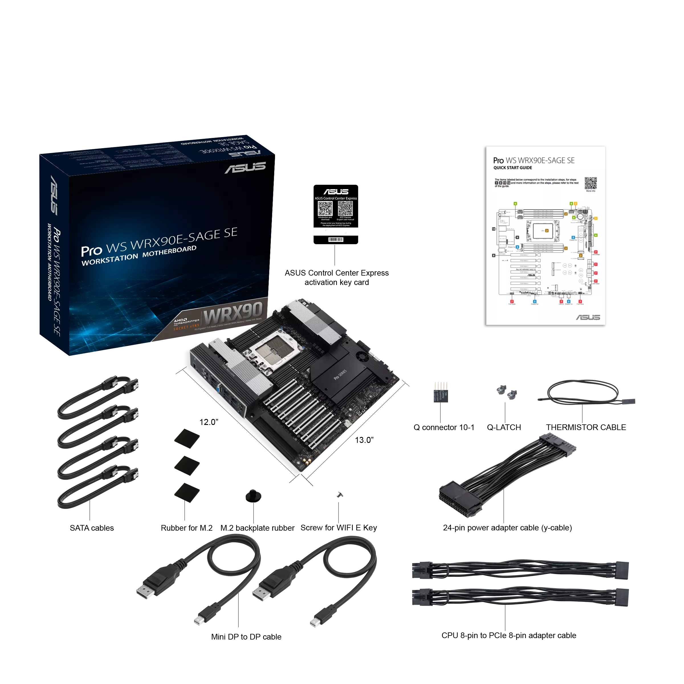 Placa Mãe Asus Pro WS WRX90E-SAGE SE - Peças para Computadores e ...