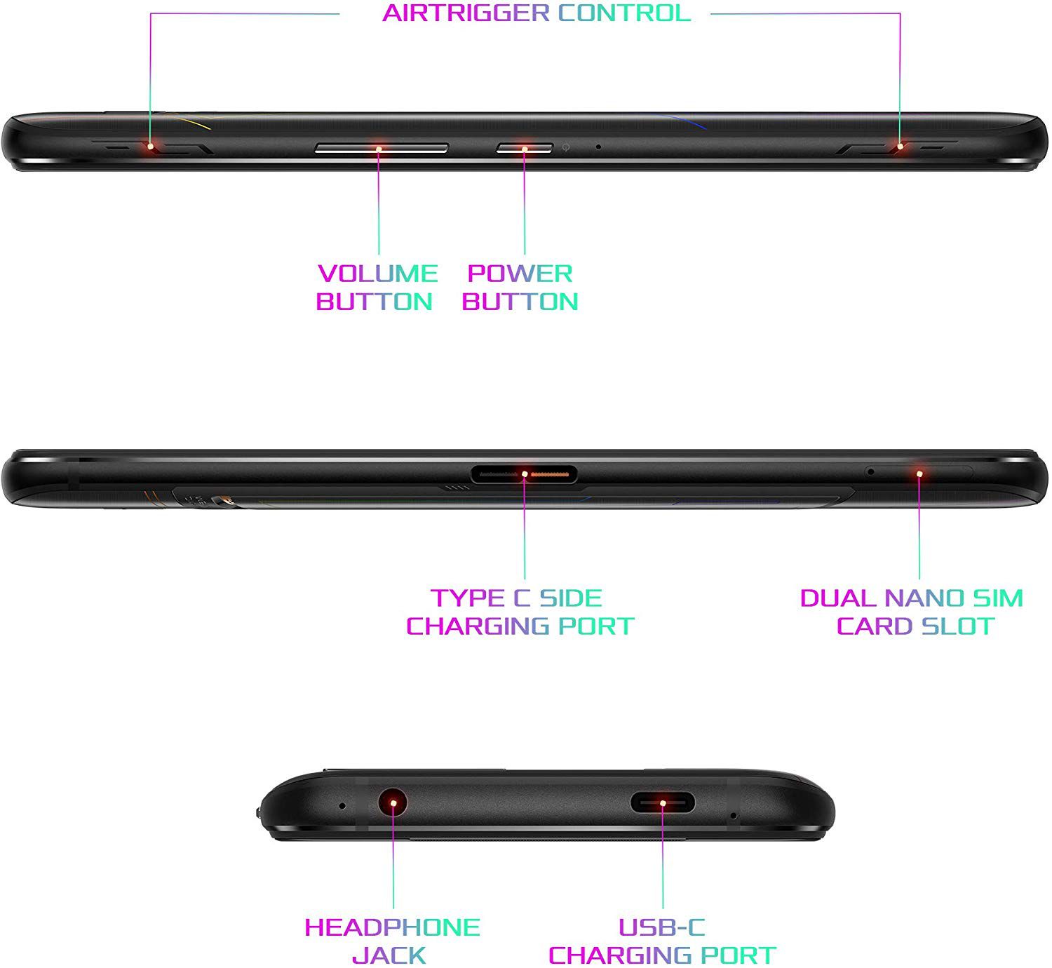 Smartphone Asus ROG Phone 2 - 1TB - Peças para Computadores e ...