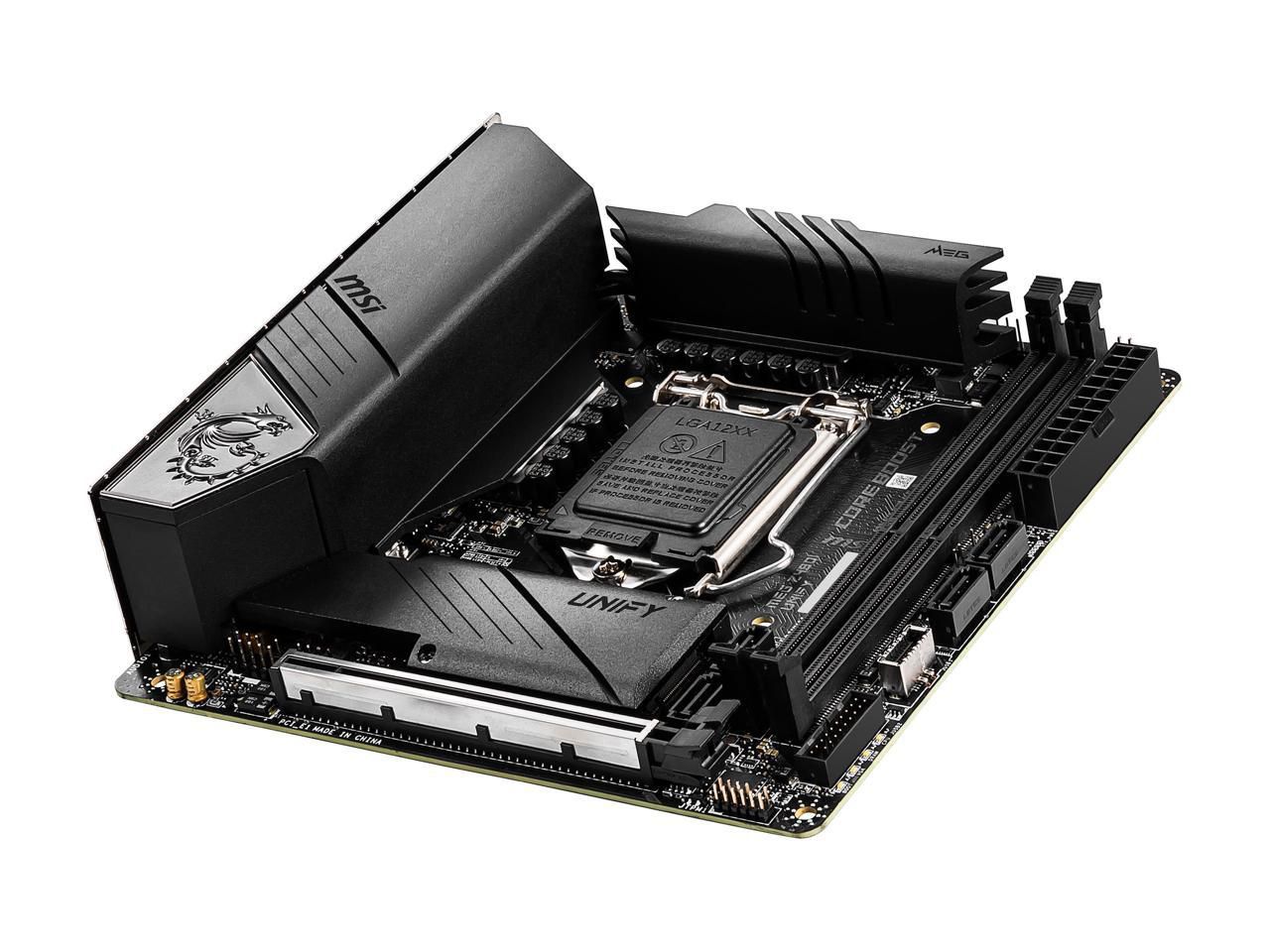 Placa Mãe MSI MEG Z490I Unify LGA1200 - Peças para Computadores e ...