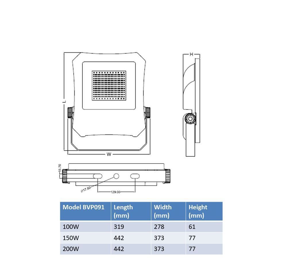 Refletor Led 150w 10000lm Frio Bvp091 Bivolt Philips - SensoShop ...