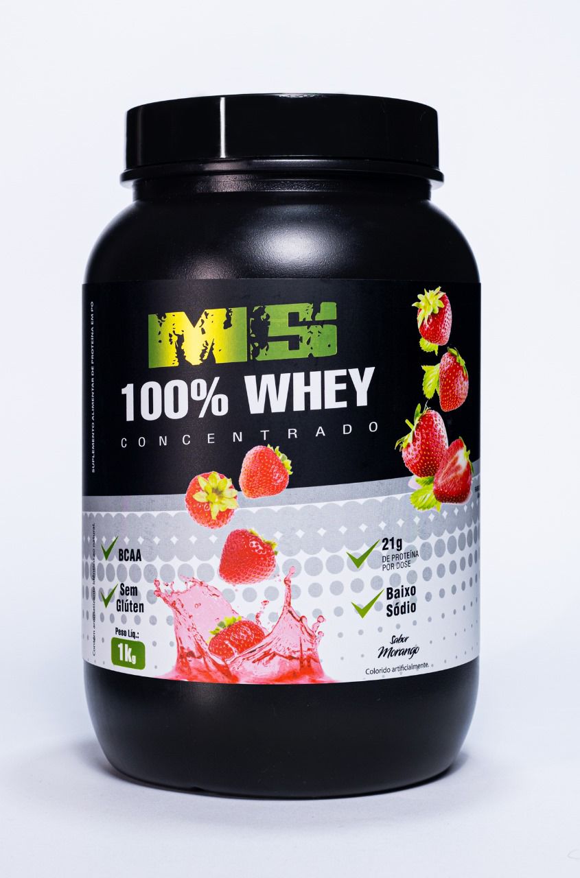 Whey 100% Concentrado MS 1kg - Muscle Supplements