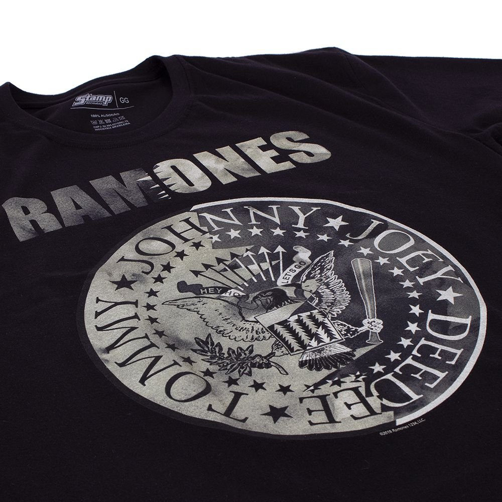 Camiseta Ramones Premium Preta Oficial - HO HO ROCK DA ART ROCK - FAÇA ...
