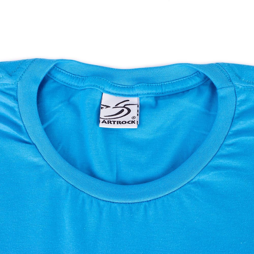 Camiseta Básica Azul Turquesa - Art Rock Camisetas - Receba em Casa