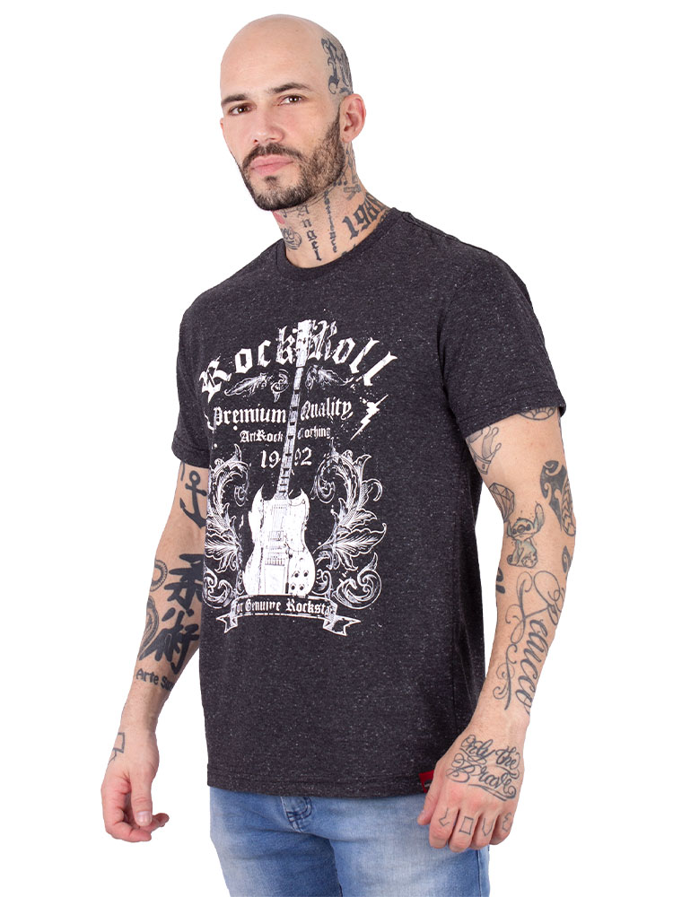Camiseta Guitarra SG Preto Botonê - HO HO ROCK DA ART ROCK - FAÇA ...