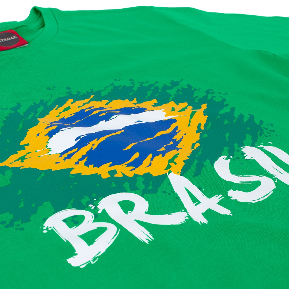 Camiseta Brasil Bandeira Copa Verde - Art Rock Camisetas - Desde 1992