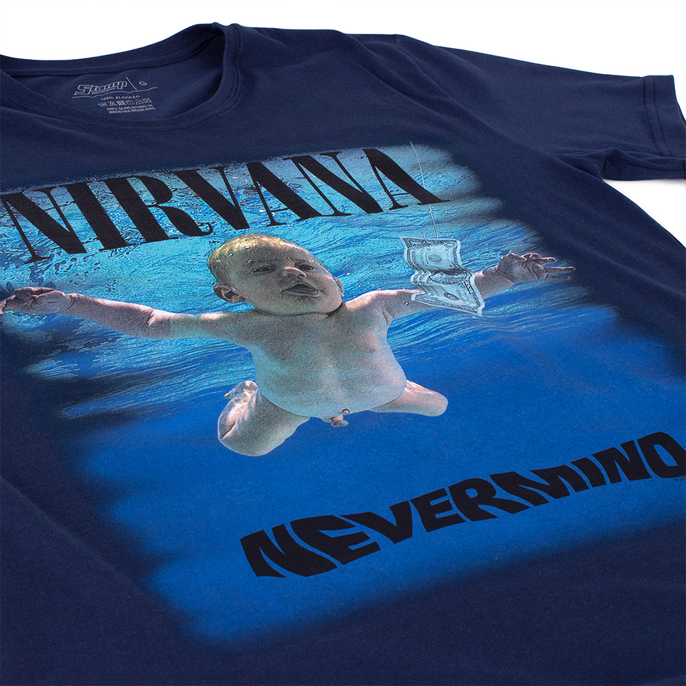 Camiseta Plus Size Nirvana Nevermind Marinho - TODO SITE ATÉ 60% OFF - Art Rock Camisetas
