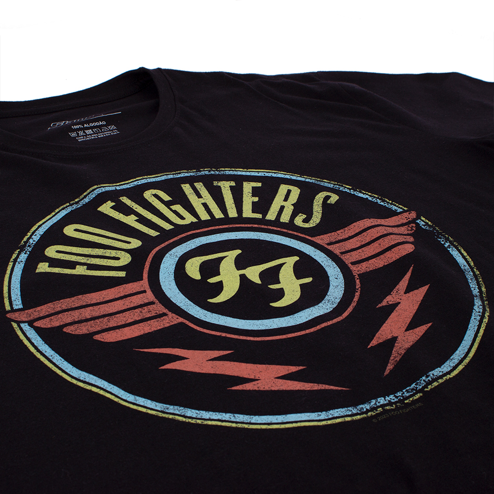Camiseta Plus Size Foo Fighters Logo Preta - Art Rock Camisetas ...