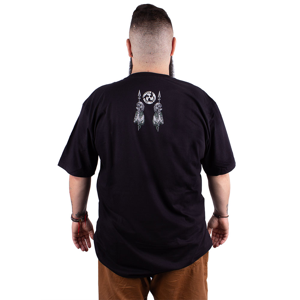 Camiseta Plus Size Trivium Skelly Frame Preta Oficial - Art Rock Camisetas - Receba em Casa