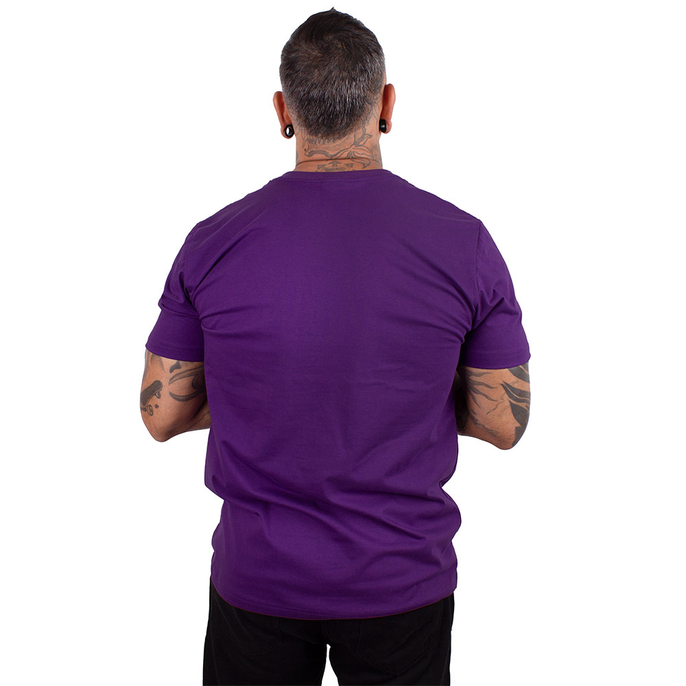 Camiseta Básica Roxa - HO HO ROCK DA ART ROCK - FAÇA BONITO NESTE NATAL