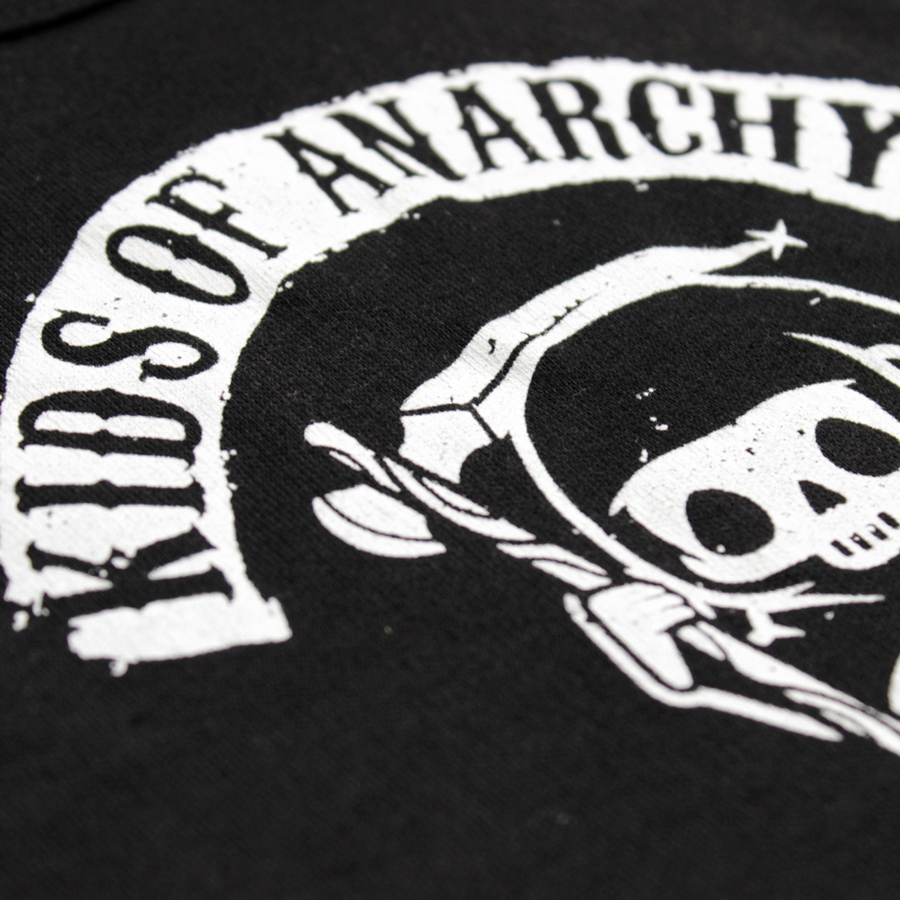Body Bebê Kids Of Anarchy Preto - Art Rock Camisetas - Receba em Casa