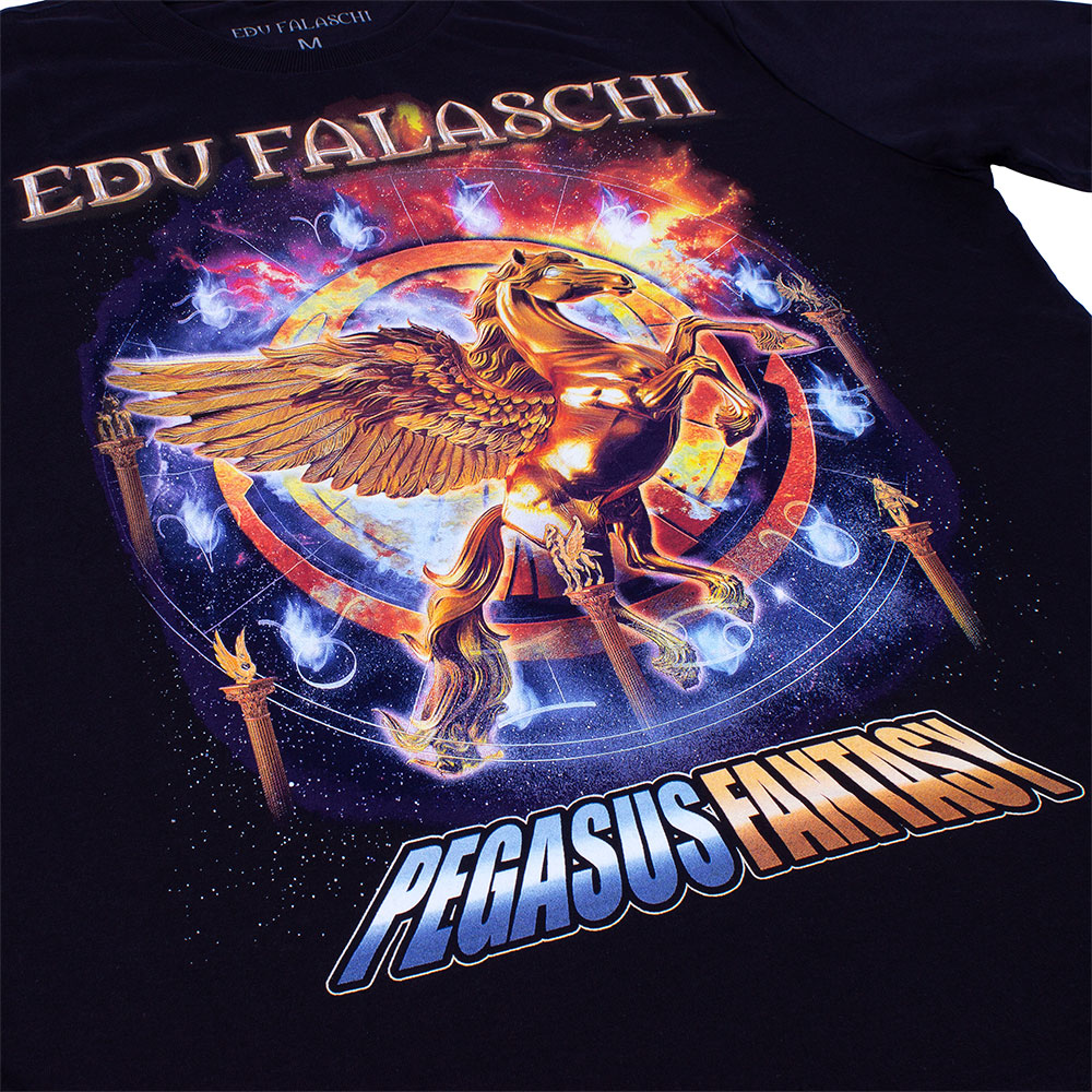 Camiseta Edu Falaschi Pegasus Fantasy Preta Oficial - HO HO ROCK DA ART ...