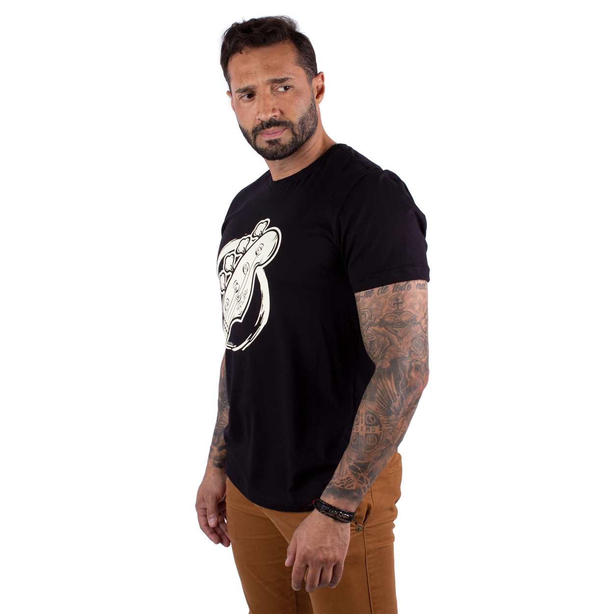 Camiseta Baixo ARM Bass Preta - Art Rock Camisetas - Desde 1992