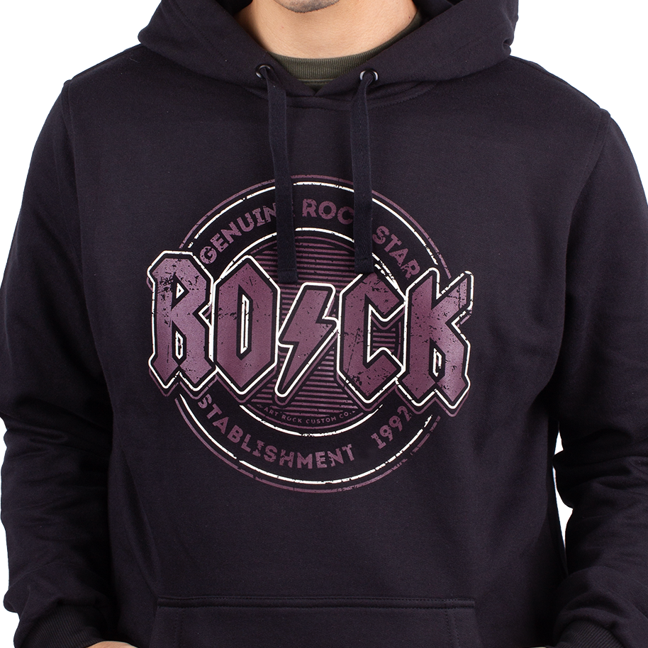 Moletom Canguru Rock Stablishment Preto - HO HO ROCK DA ART ROCK - FAÇA ...