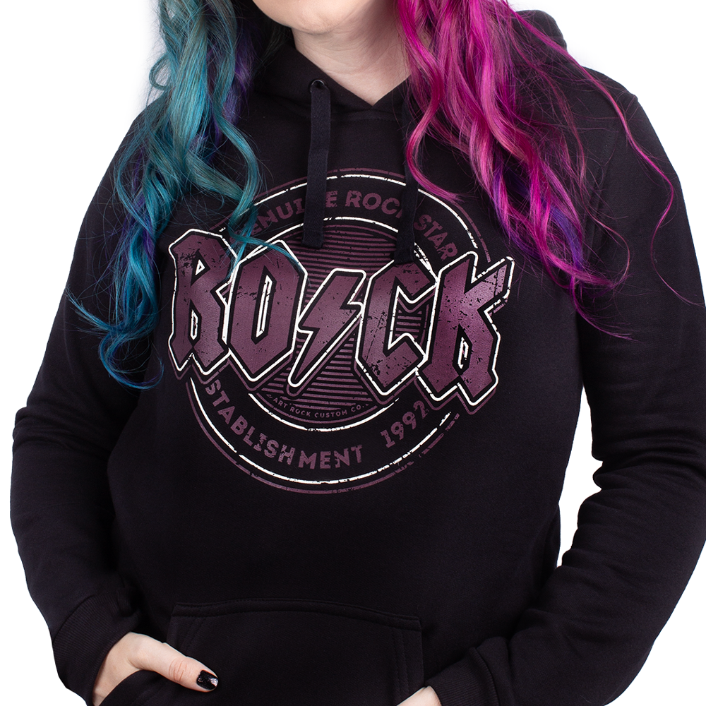 Moletom Canguru Feminino Rock Stablishment Preto - HO HO ROCK DA ART ...