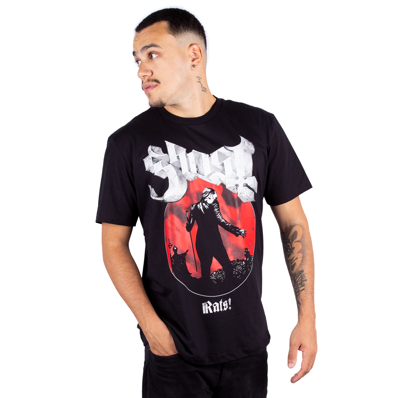 Camiseta Ghost Rats Preta Oficial - HO HO ROCK DA ART ROCK - FAÇA ...
