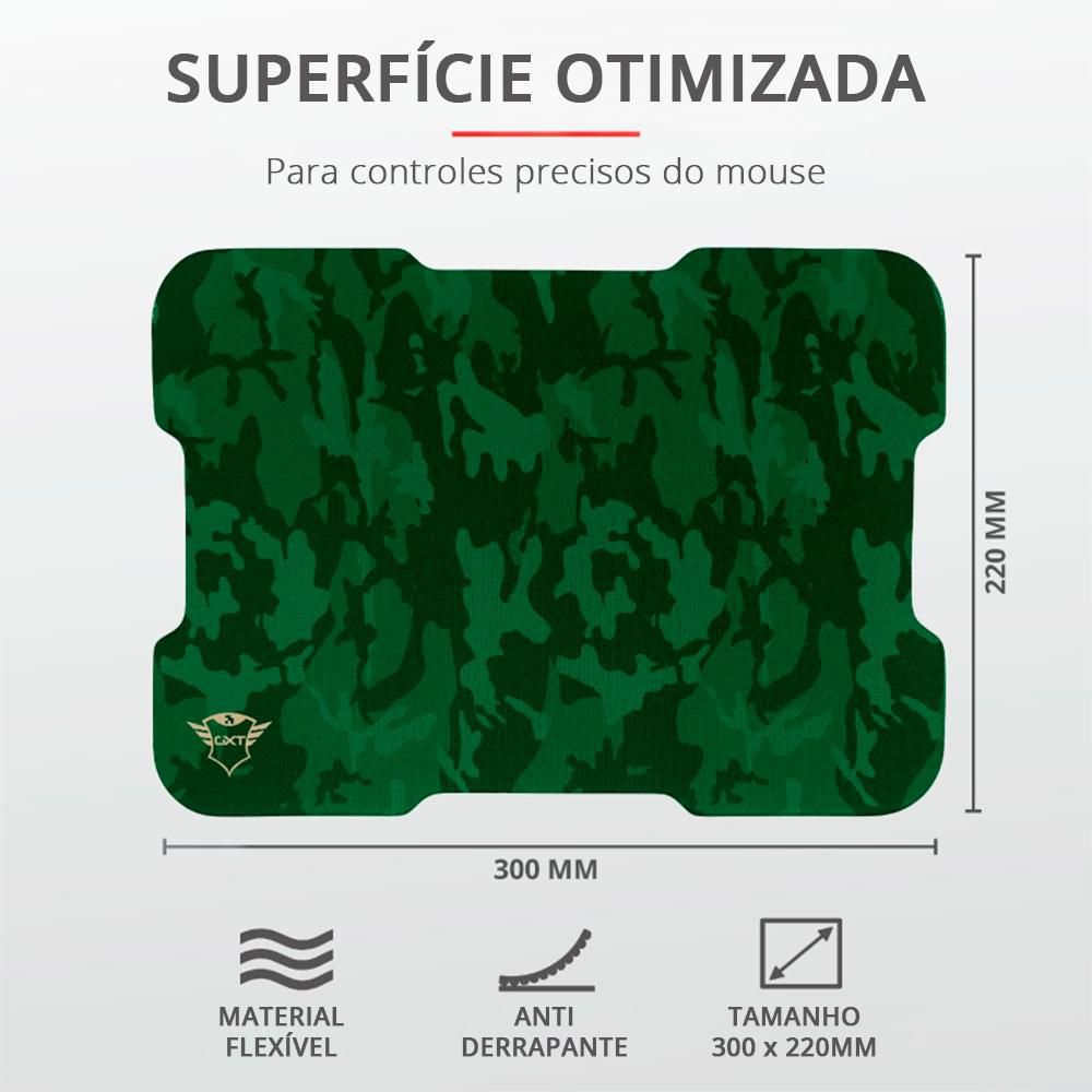 Mouse Gamer Trust GXT 781 Rixa + Mousepad, Control, Verde Camuflado ...