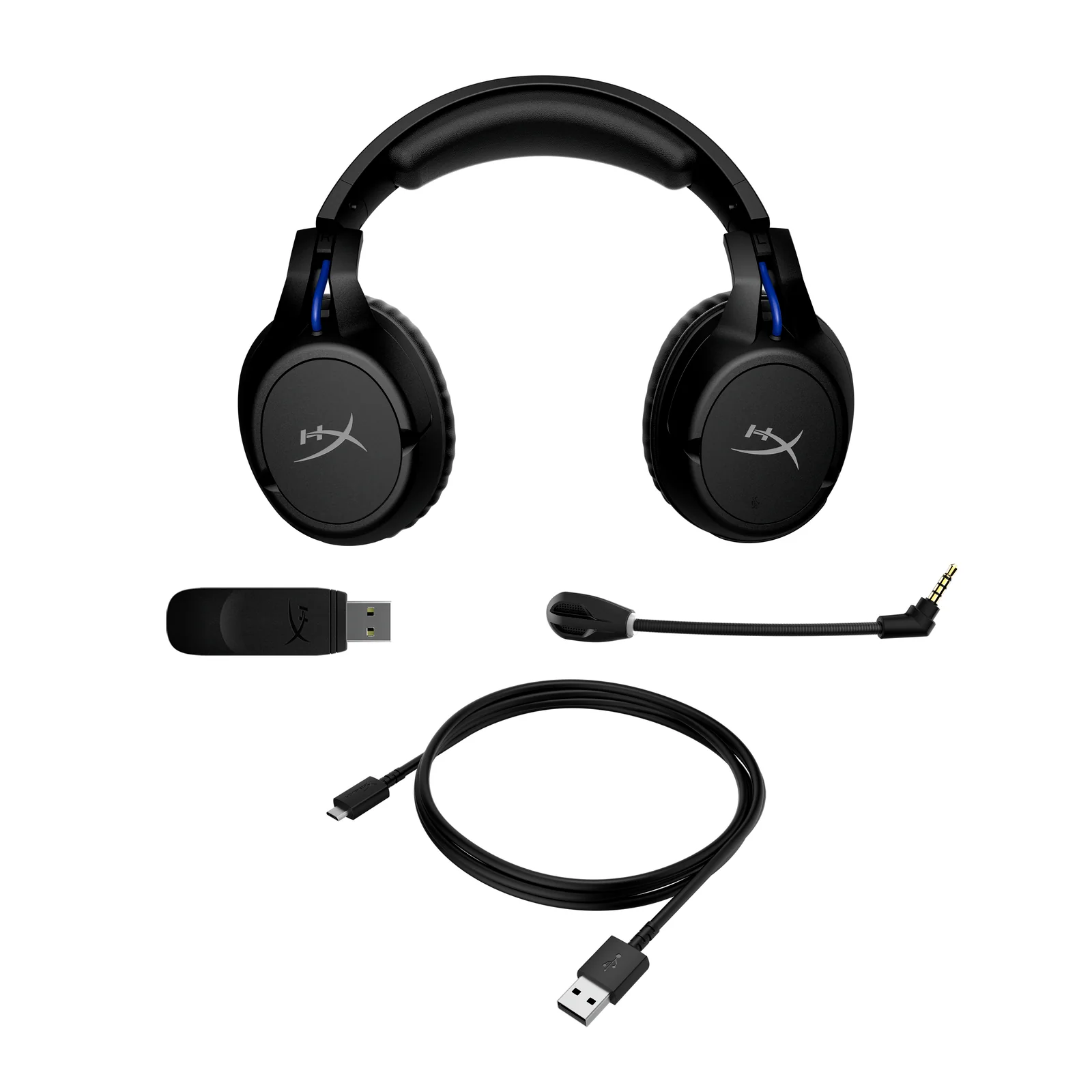 Headset Gamer HyperX Cloud Flight Wireless , Preto/Azul - Loja Zeus Games