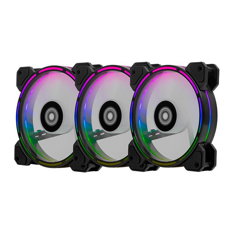 Kit Cooler Z200 RGB, 3 fans, RGB, 120mm, Com Controladora - Loja Zeus Games