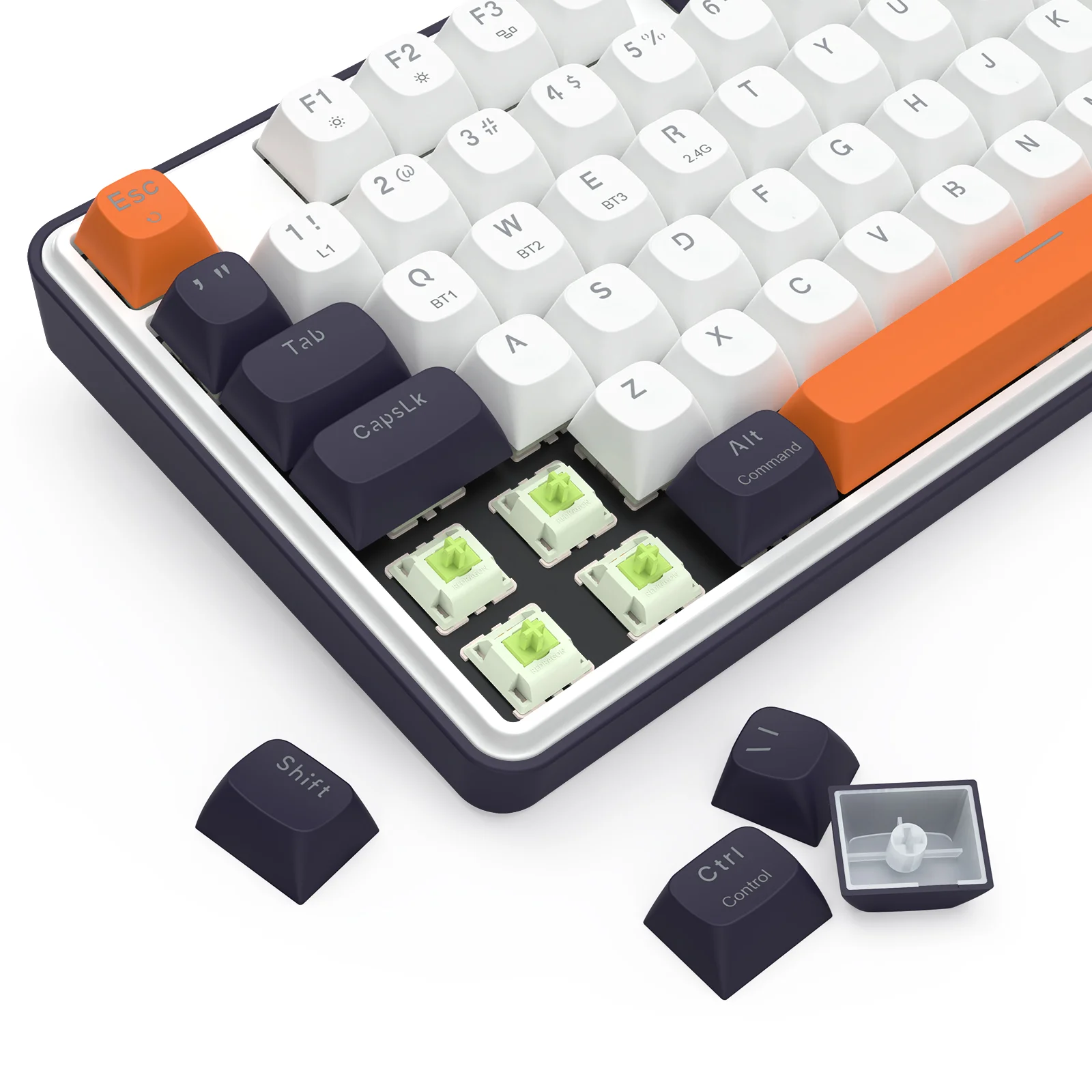 Teclado Gamer Mecânico Wireless Redragon Wyvern Pro, RGB, Switch Mint ...